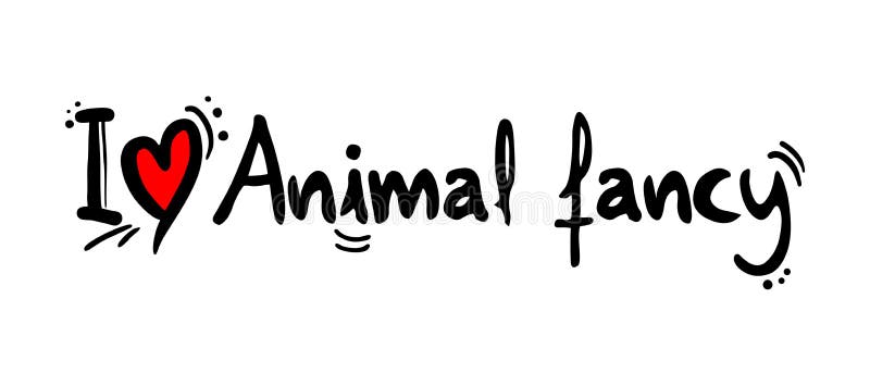 I love animal fancy stock vector. Illustration of vector - 269368788