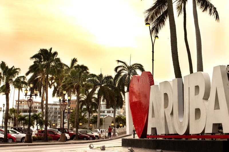 I love Aruba stock photo. Image of aruba, love, gold - 67211364