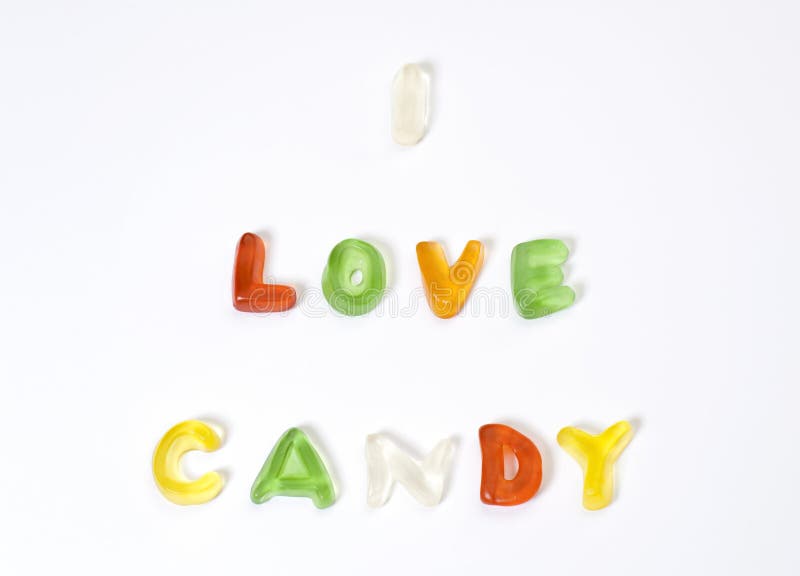 I Love Candy stock photo. Image of store, colors, sweet - 25173826
