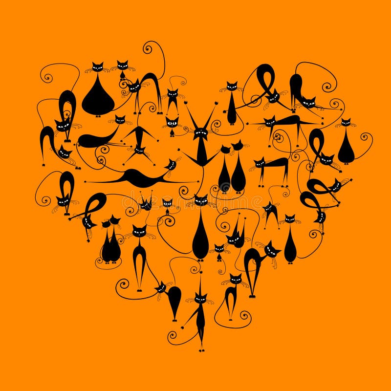 Love Hearts Frame Border Divider Stock Illustration - Illustration of ...