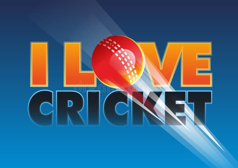 I love cricket stock illustration. Illustration of love - 55991030