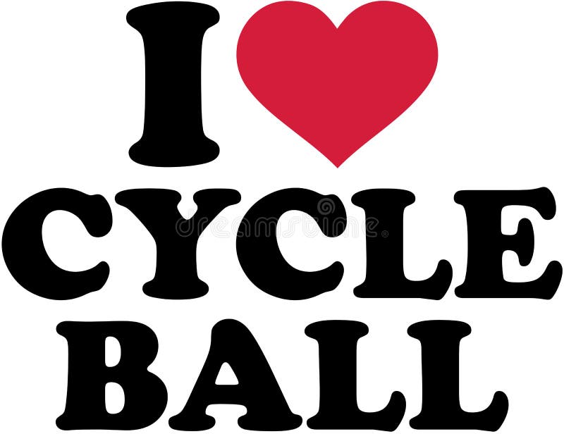 I Love Cycle Ball Stock Illustrations – 2 I Love Cycle Ball Stock ...