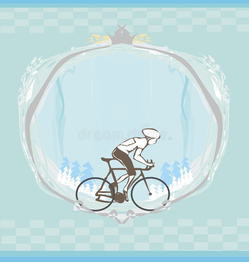 I love cycling card stock vector. Illustration of bike - 48401513