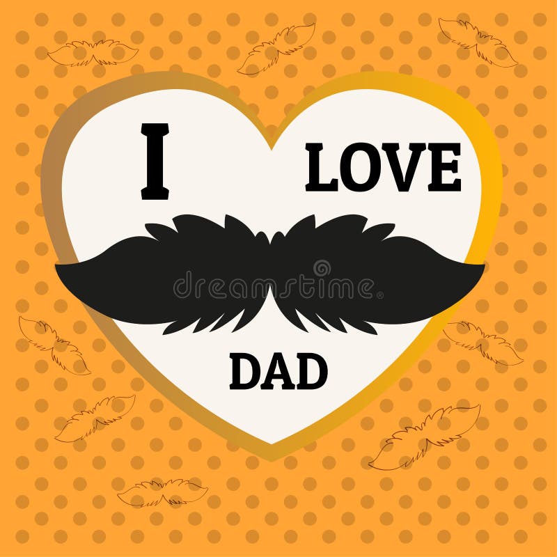 I love dad card stock vector. Illustration of concept - 175457399