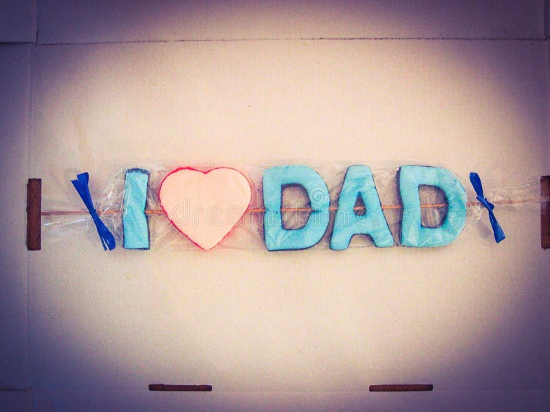 I love dad stock image. Image of marshmallow, letters - 43312269
