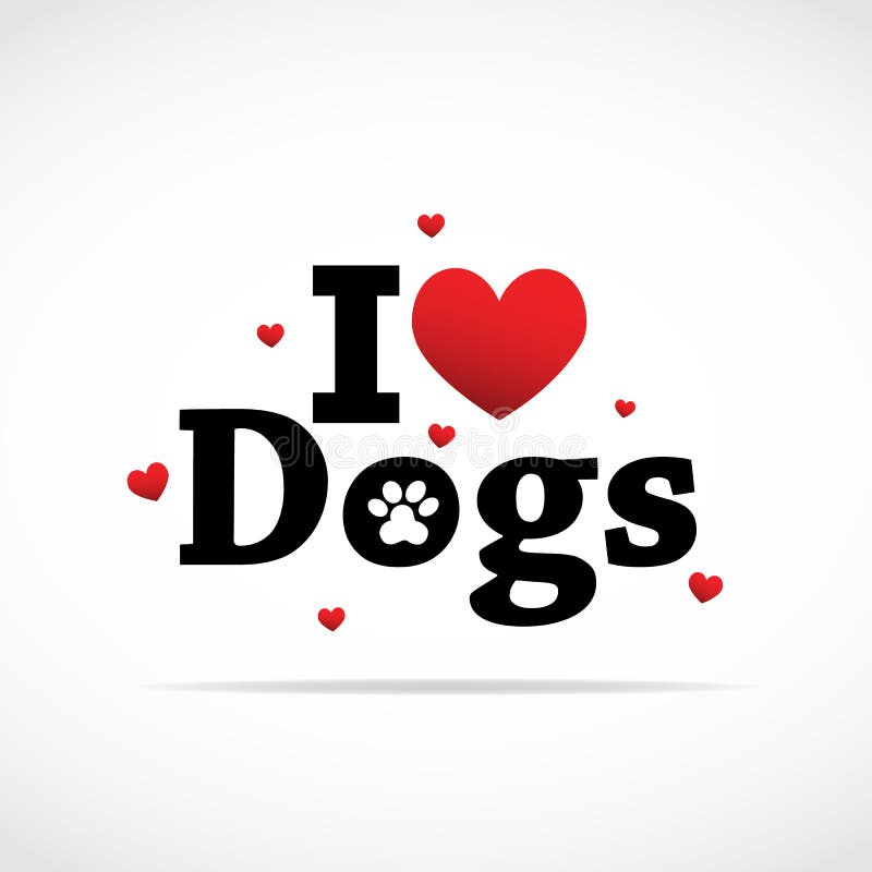 I Love Dogs icon. stock vector. Illustration of valentine - 21597033