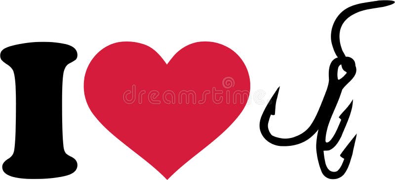 Fishing Heart Stock Illustrations – 2,845 Fishing Heart Stock ...