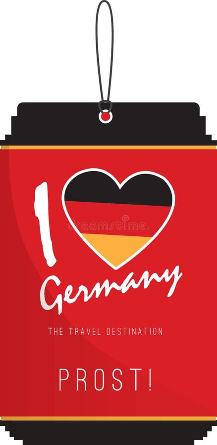 I love germany tag stock vector. Illustration of european - 182811573