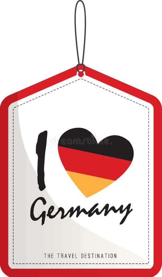 I love germany tag stock vector. Illustration of germany - 182811619