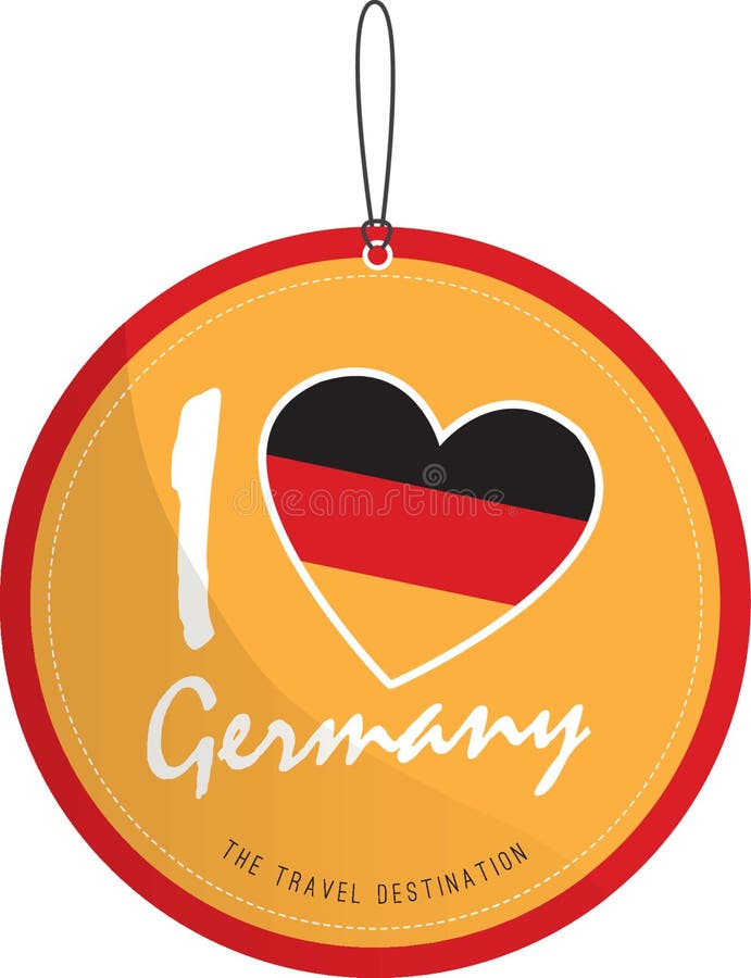I love germany tag stock vector. Illustration of creativity - 182812243