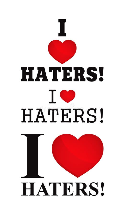 I Love You & I Hate You Stock Illustration - Illustration of abstract ...