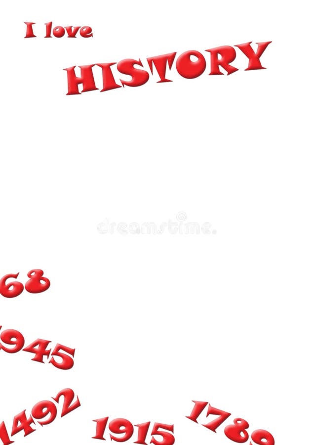 I Love History Red Picture. Image: 5340283