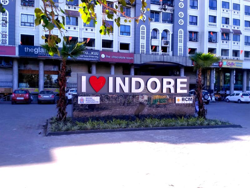 I Love Indore! Slogan Board. Editorial Stock Image - Image of shape ...