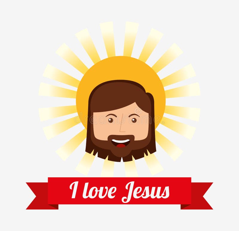 I love jesus design stock vector. Illustration of icon - 63134725