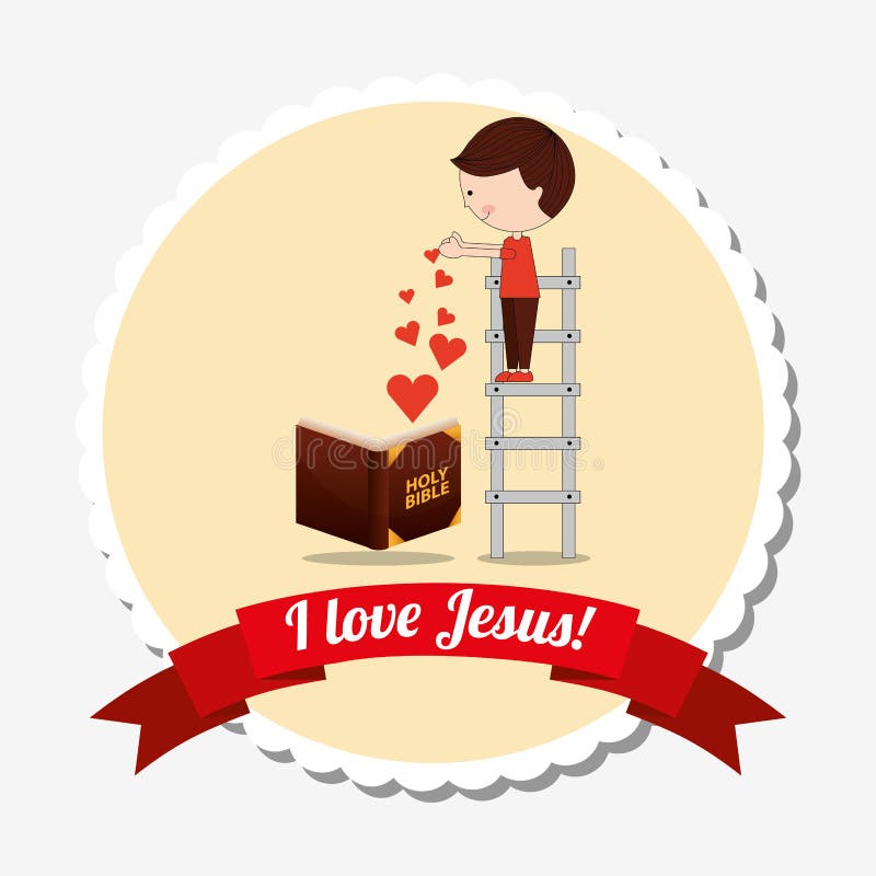I love jesus design stock vector. Illustration of icon - 63134827