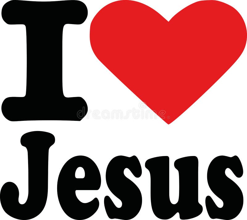 I love Jesus stock illustration. Illustration of christian - 9759597