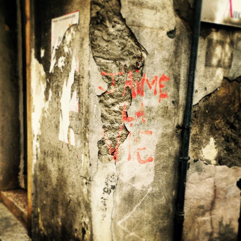 I love life stock image. Image of corner, wall, french - 105590935