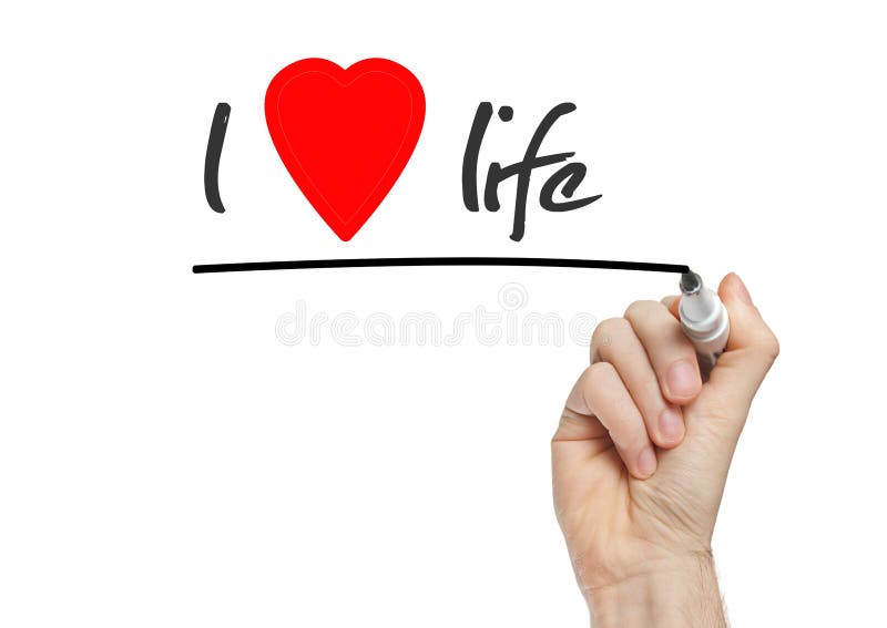 I love life stock illustration. Illustration of fulfilled - 33589591