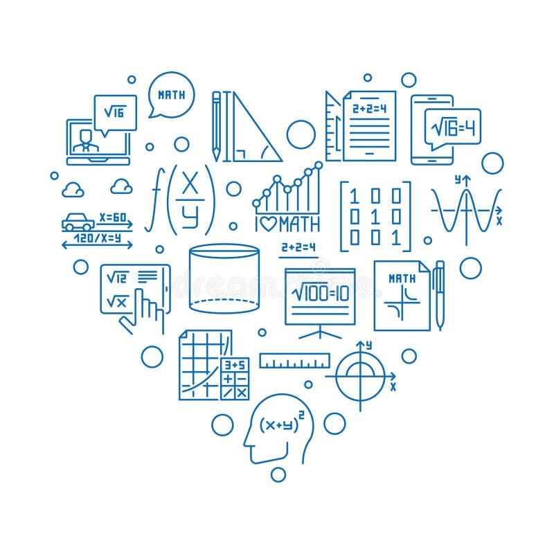 Mathematics Shape Heart Stock Illustrations – 363 Mathematics Shape ...