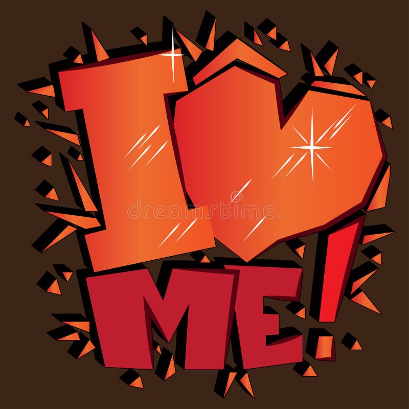 I love me lettering stock vector. Illustration of calligraphy - 217100217