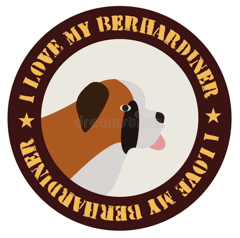Bernhardiner Badge Stock Illustrations – 2 Bernhardiner Badge Stock ...