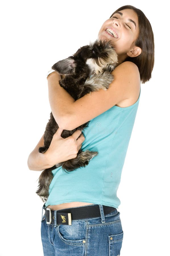 I love my puppy stock image. Image of animal, hair, long - 3358275