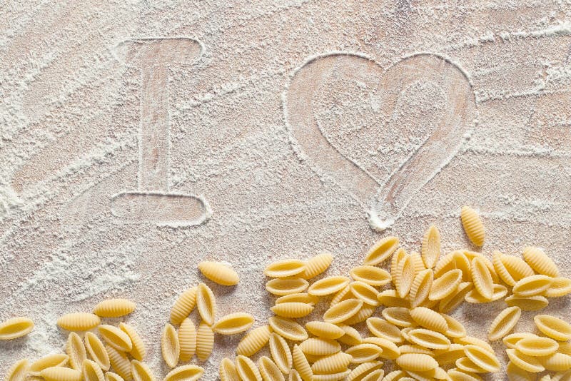 I Love Pasta / Spaghetti Isolated on White Stock Image - Image of ...