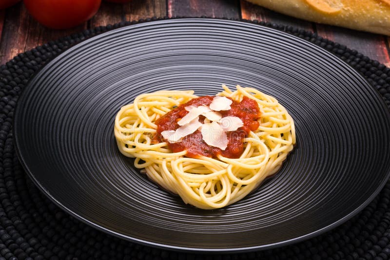 I Love Pasta, Spaghetti Heart Stock Image - Image of italian, cooking ...