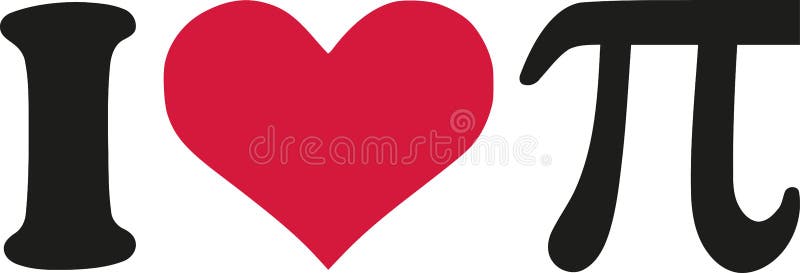 I love pi symbol stock vector. Illustration of genius - 107172904