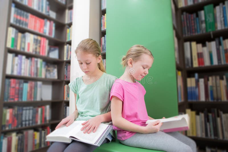 I love reading stock photo. Image of girl, bookshelves - 69608300