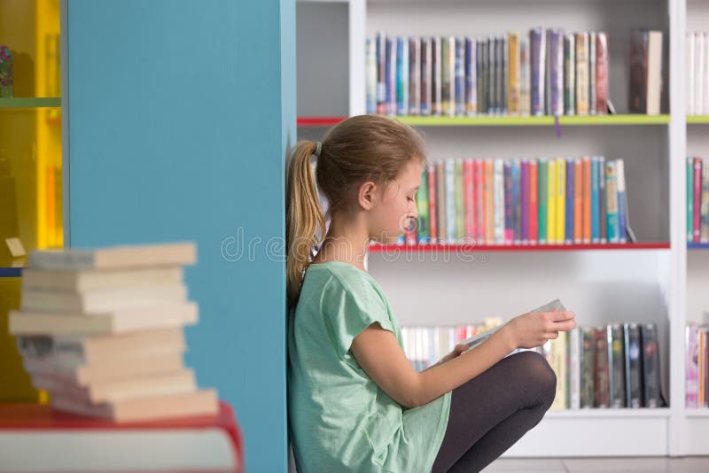 I love reading stock image. Image of knowledge, girl - 69661839