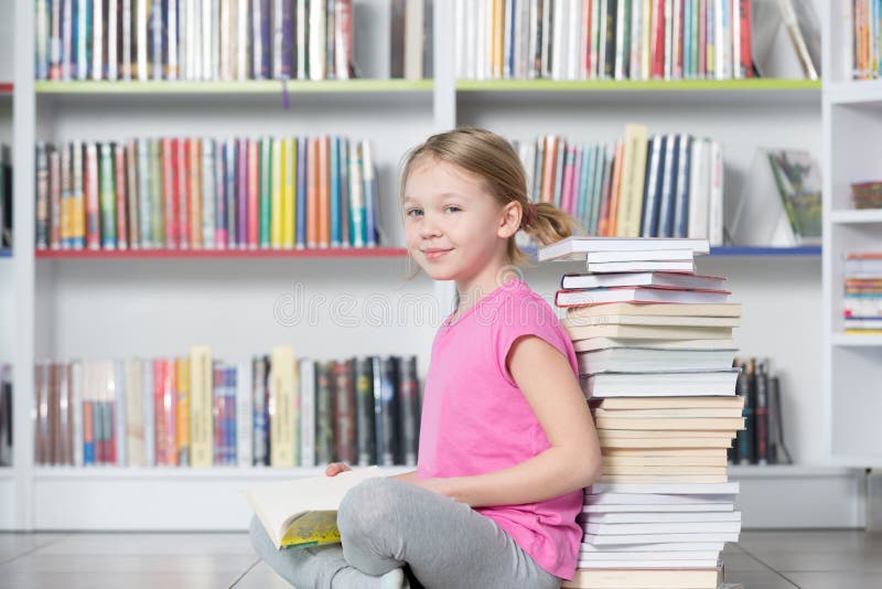 I love reading stock photo. Image of little, academic - 69730104