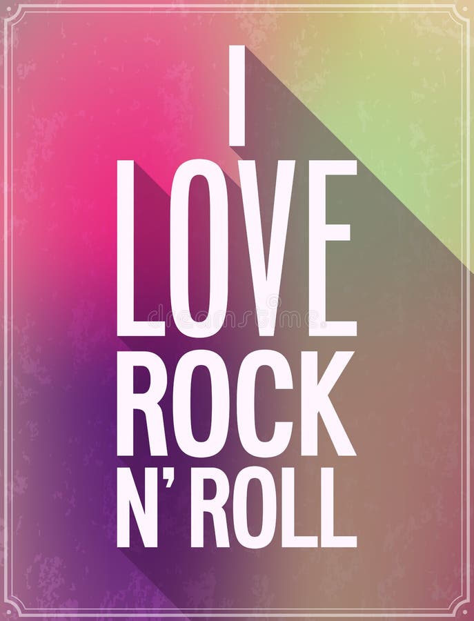 T-Shirt Design | Let Love Rock Your Life Stock Vector - Illustration of ...