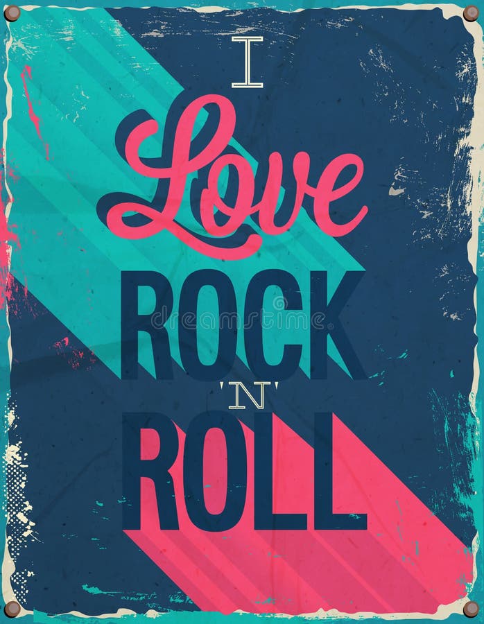 T-Shirt Design | Let Love Rock Your Life Stock Vector - Illustration of ...