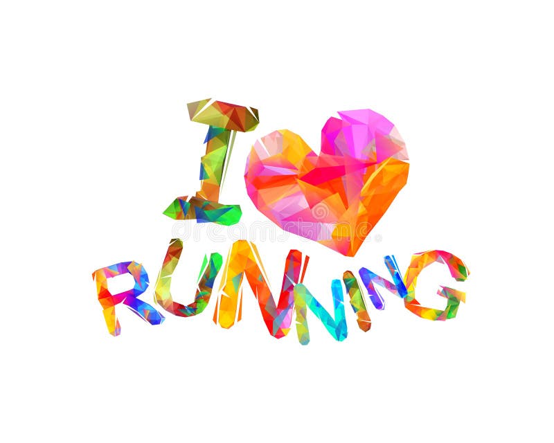 I Love Running, Running Logo, Runner Stock Vector - Illustration of ...