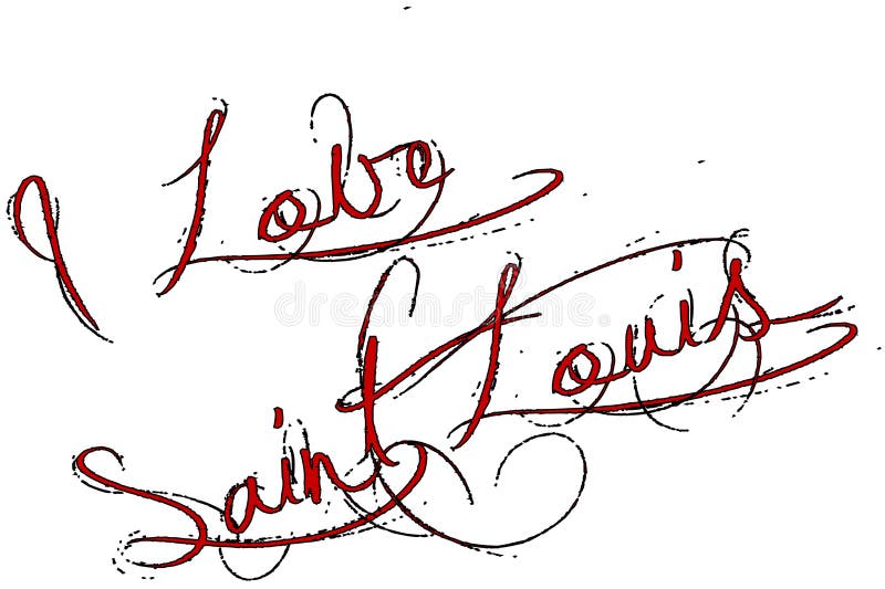 St Louis Text Sign collage stock illustration. Illustration of history ...