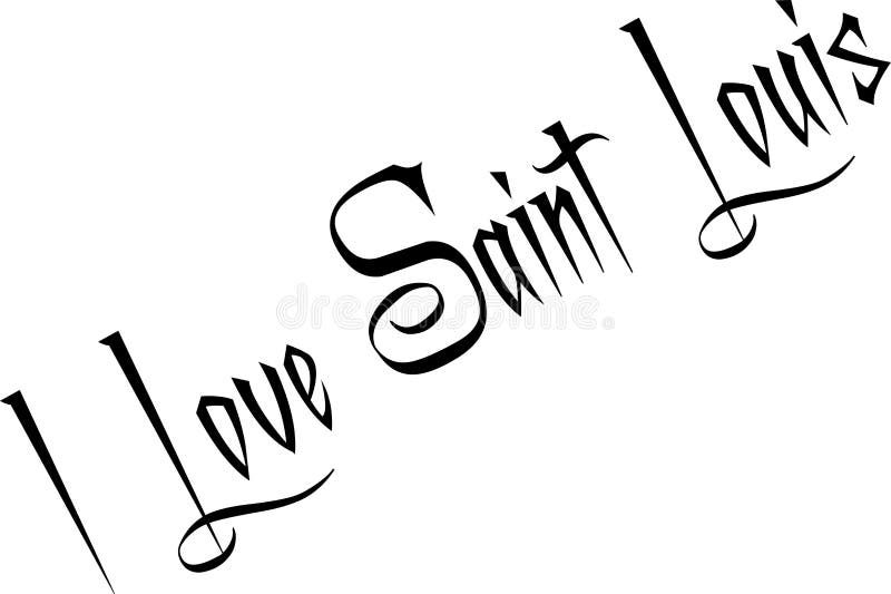 St Louis Text Sign collage stock illustration. Illustration of history ...