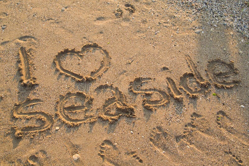 I Love the Sea stock photo. Image of emotion, draw, freedom - 26106882