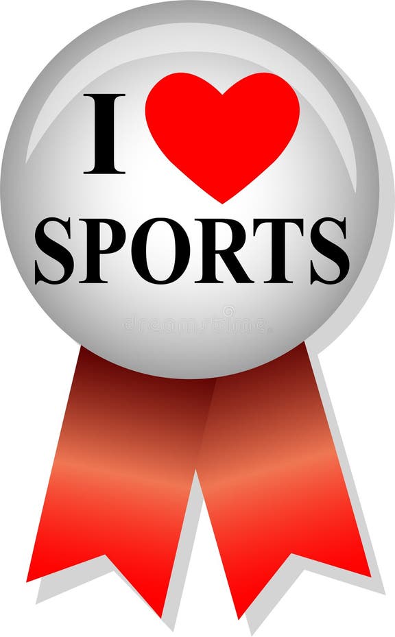 I Love Sports Button/eps stock vector. Illustration of heart - 5731043