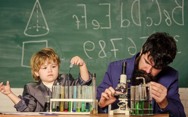 I Love Study in School. Study Chemistry. Studying is Interesting Stock ...