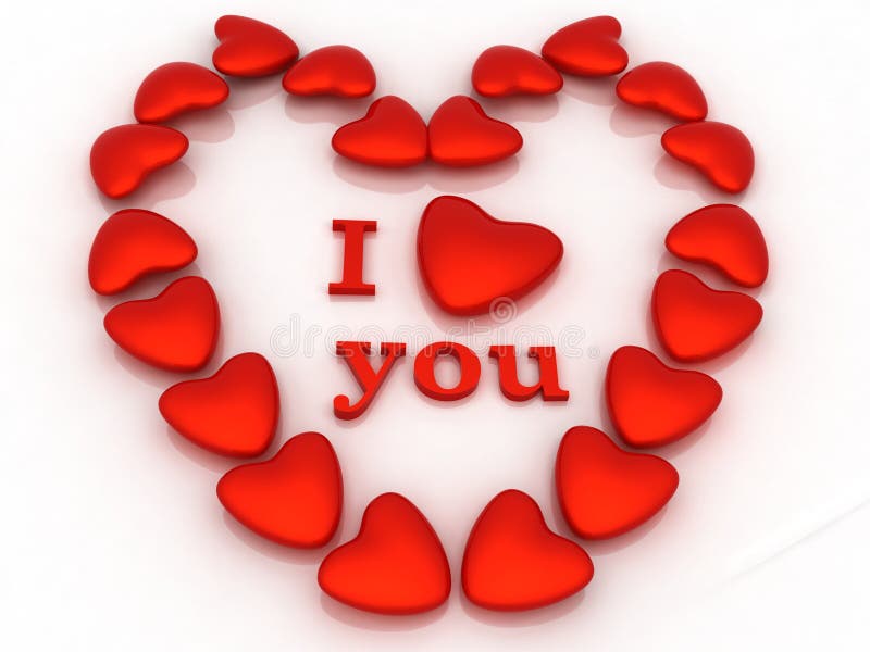 I love you stock illustration. Illustration of valentine - 9609056