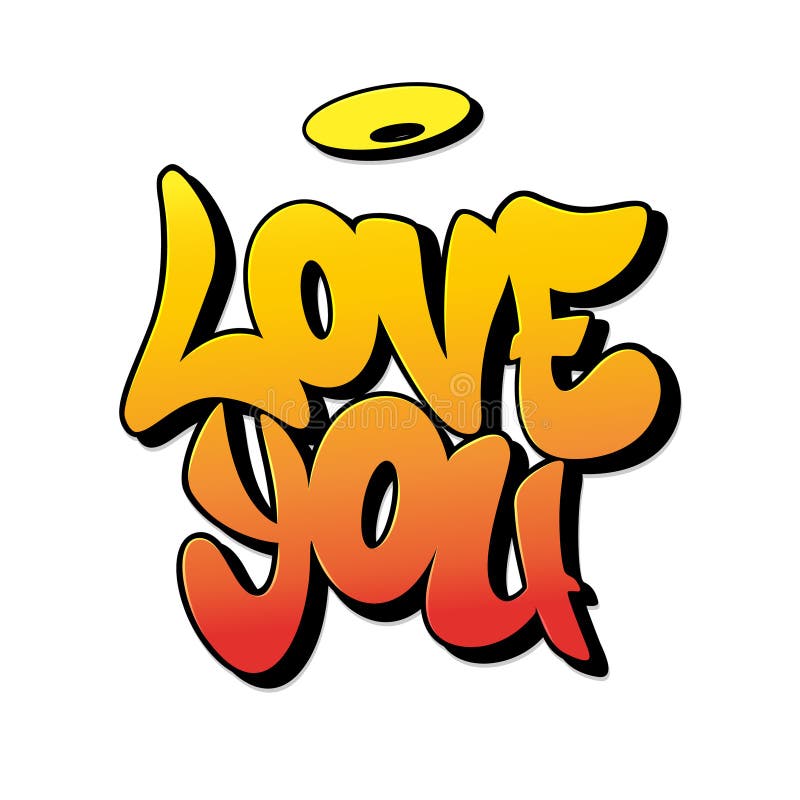 I Love You Graffiti Letters I Love You Vector Art, Icons, And Graphics