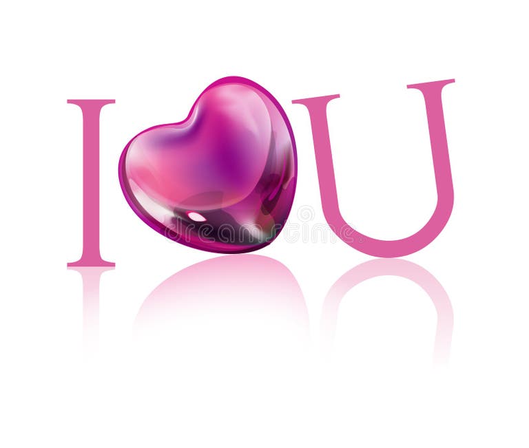 I love you heart stock vector. Illustration of anniversary - 7560203