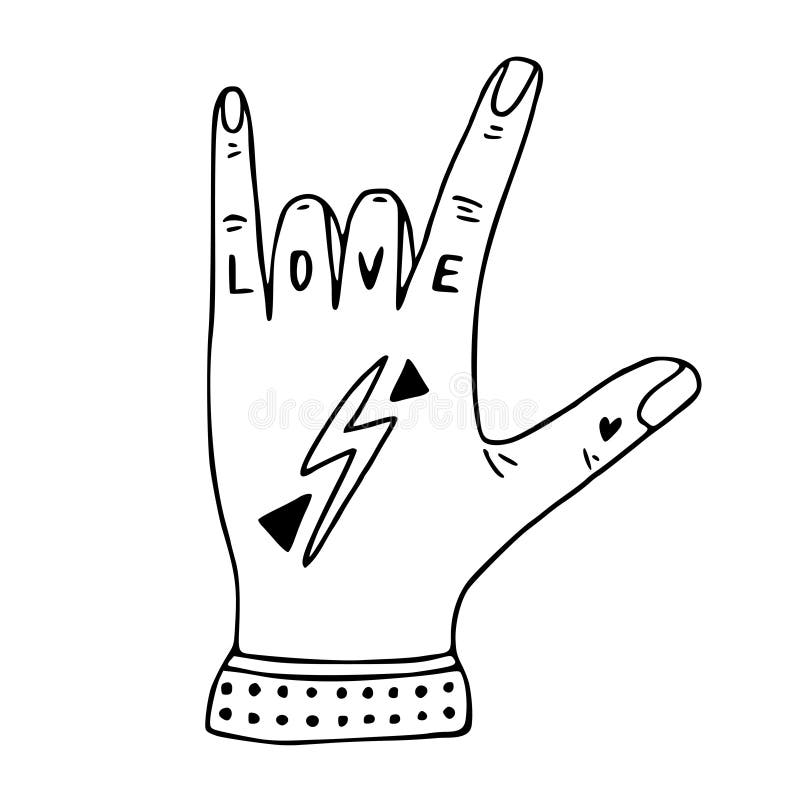 West Side Hand Sign Drawing