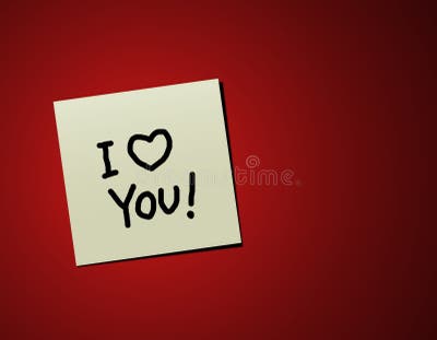 I Love You Post Note Stock Illustrations – 135 I Love You Post Note ...