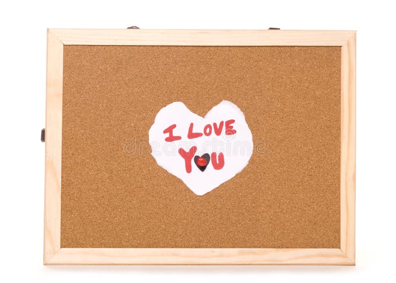 I love you note stock photo. Image of board, space, valentines - 37739622