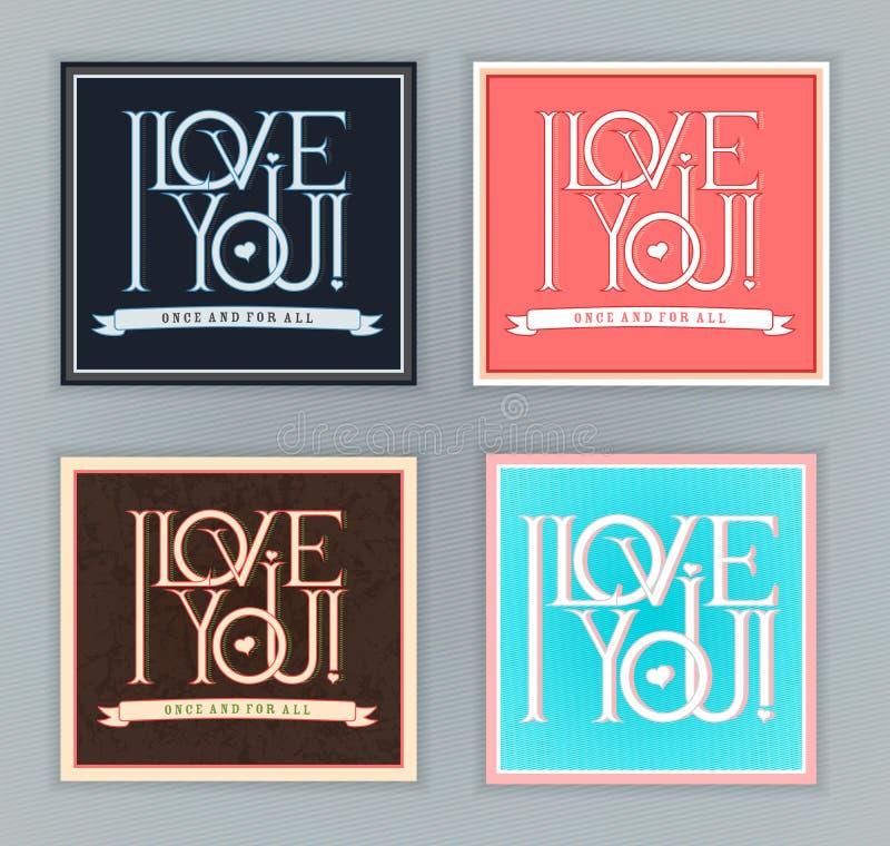 I Love You Vector Card Stock Vector Illustration Of Cute 64432120