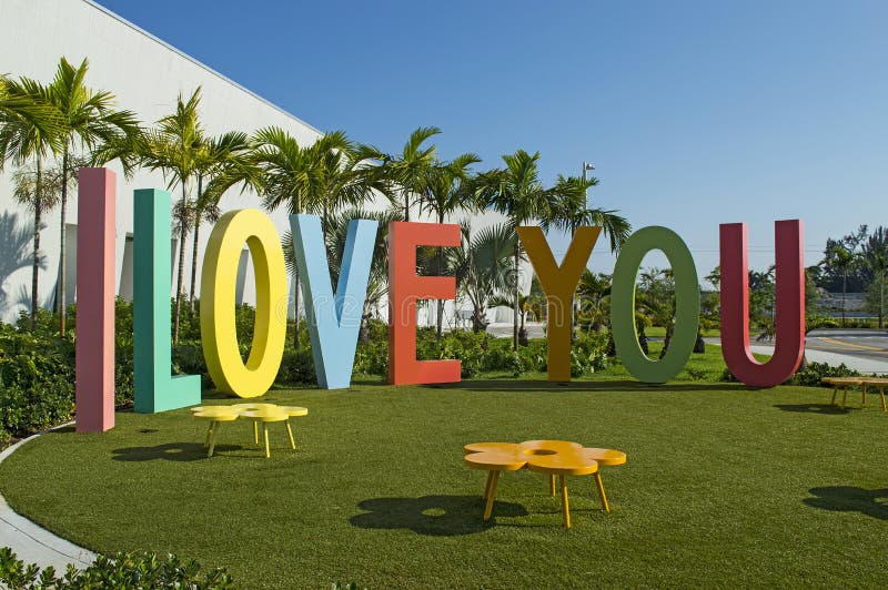 The Word LOVE with Colorful Capital Letters Stock Photo - Image of ...