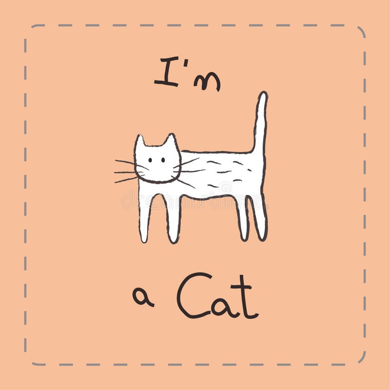 I m a Cat stock vector. Illustration of vector, animal - 50602441