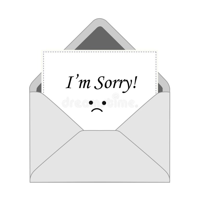Vector Apology Card Stock Illustrations – 419 Vector Apology Card Stock ...